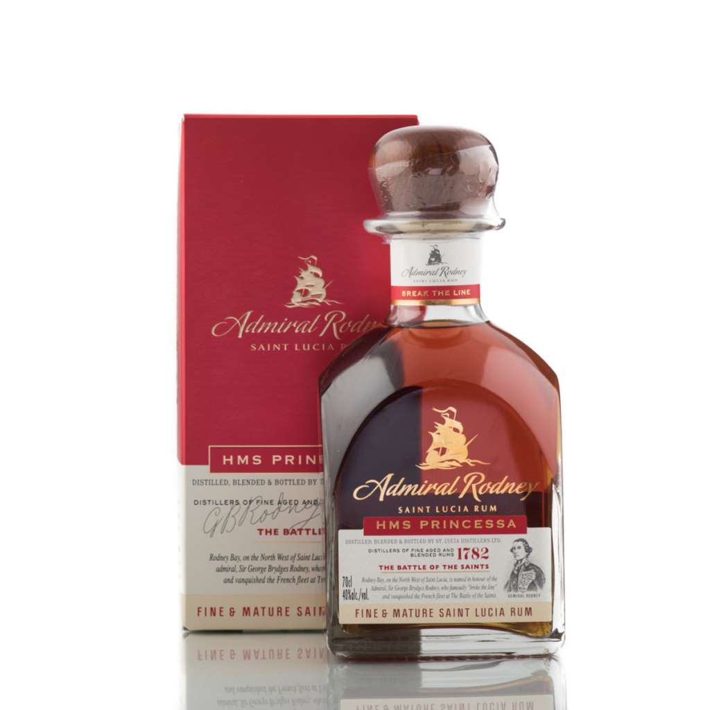 Admiral Rodney St Lucia Rum- Princessa - Ekulo Wine World